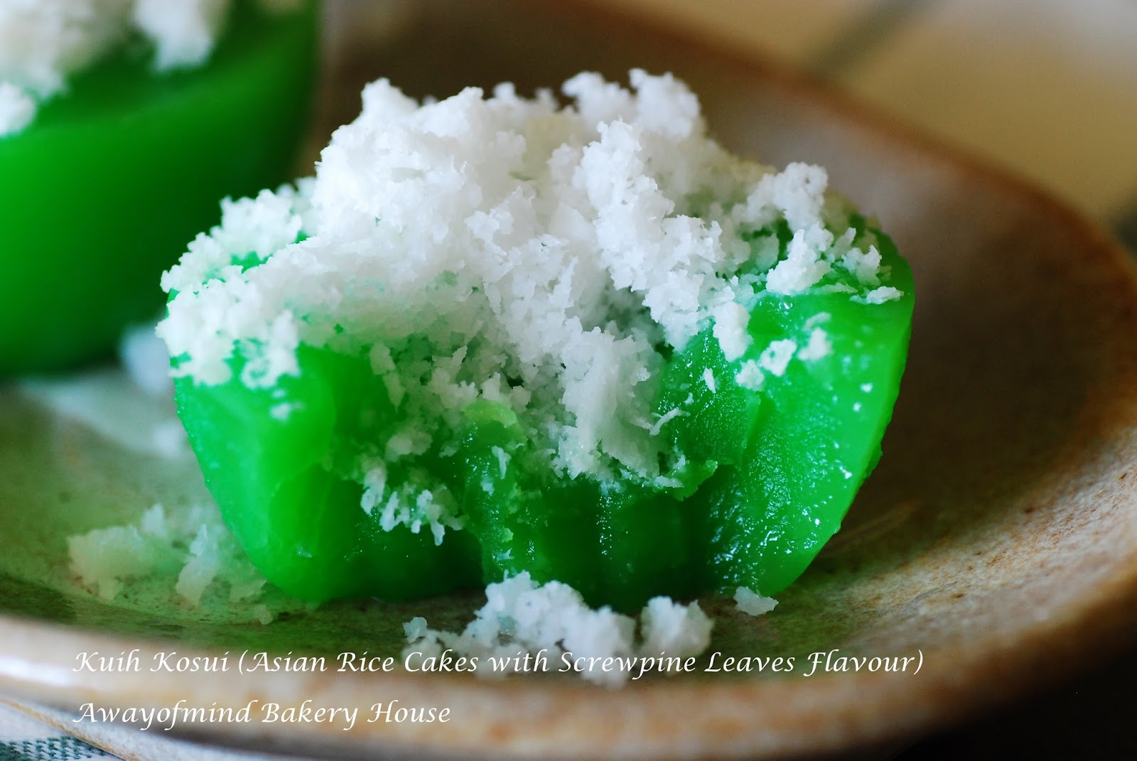 Awayofmind Bakery House: Kuih Kosui (Asian Rice Cakes with Screwpine ...