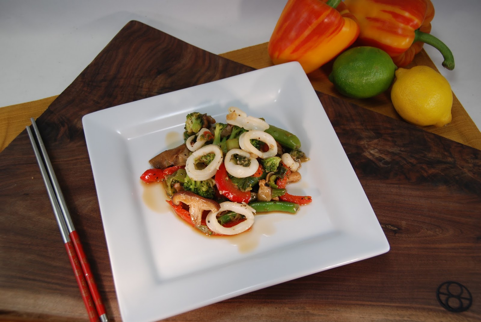 Paleo Rebel: Asian Style Calamari & Vegetable Stir-Fry