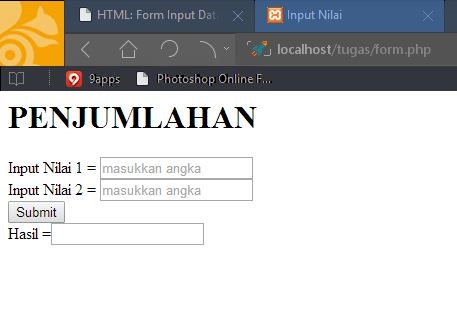 Membuat Program FORM sederhana menggunakan HTML dan PHP - arybyan