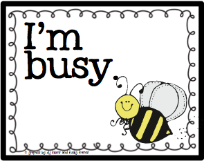 I'm Busy - Learning With Mrs. Parker