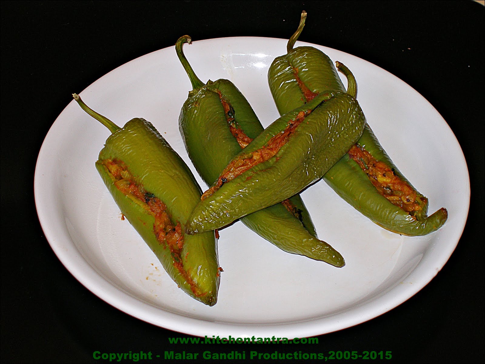Bharwa Mirchi / Baked Stuffed Peppers – The Healthy Baking:) | Kitchen ...