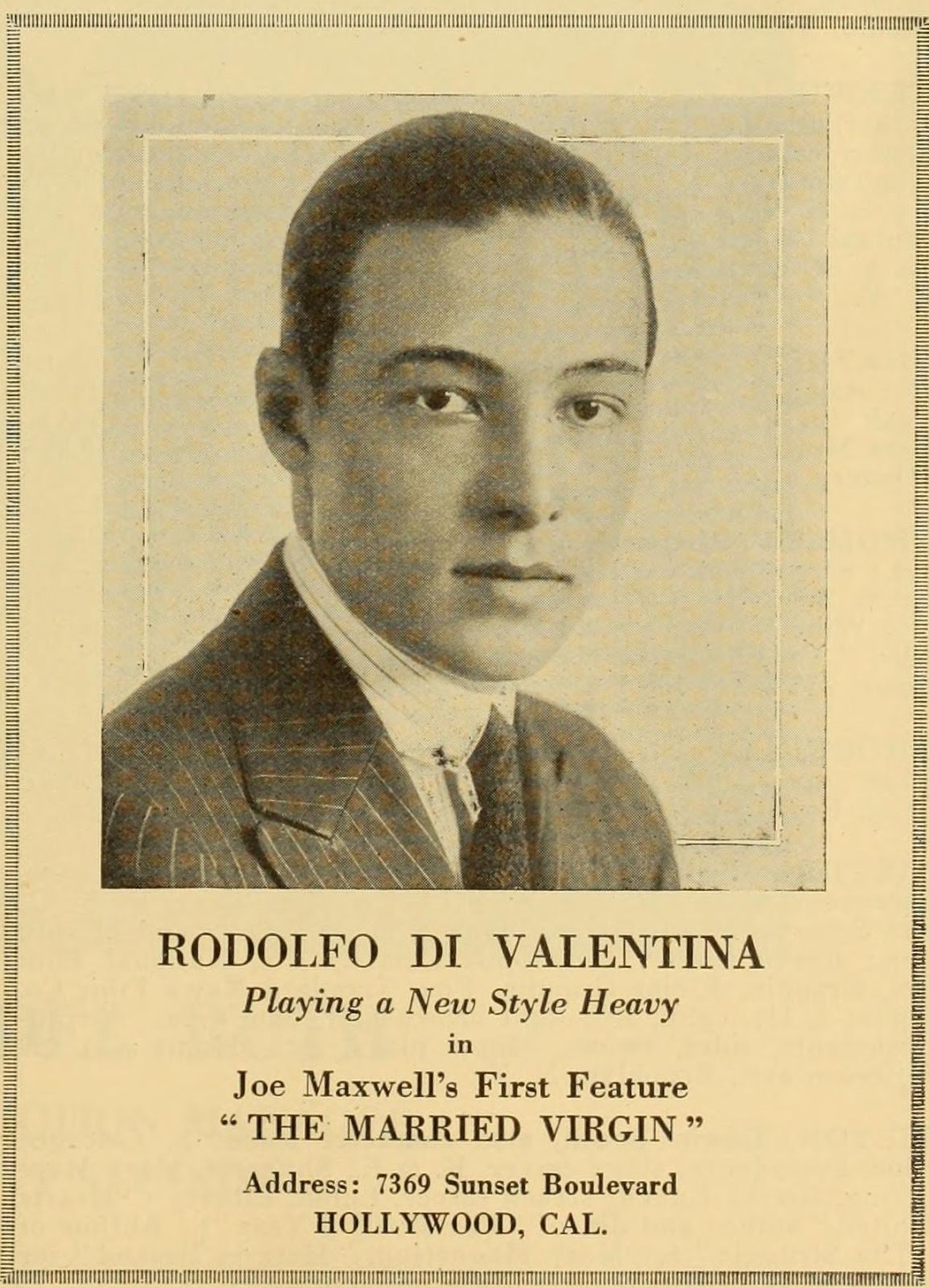 Iverson Movie Ranch: "The Young Rajah," starring Rudolph Valentino ...