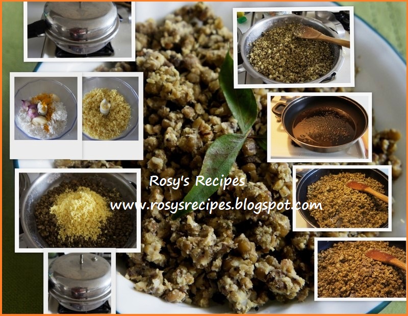 Rosy's Recipes: Cherupayar / Green Gram Thoran (Stir fry with grated ...