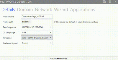 Powershell tool: MDT Profile Generator | Syst & Deploy