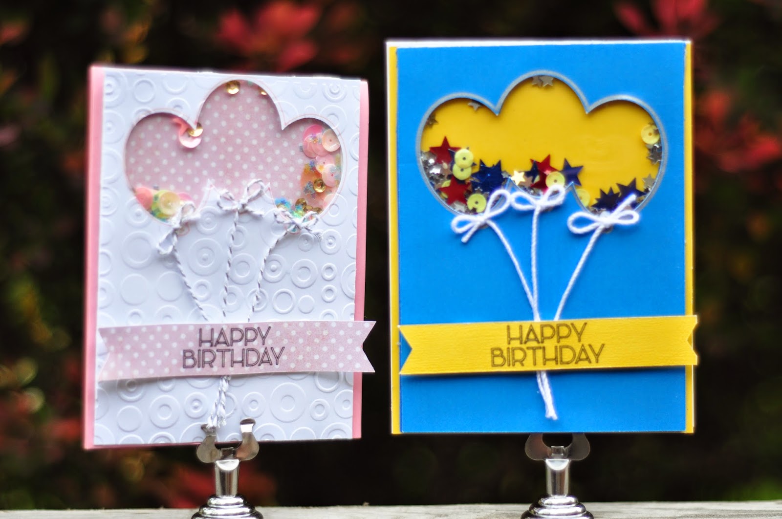 Lorrie's Story: Birthday Shaker Card with Cricut Explore