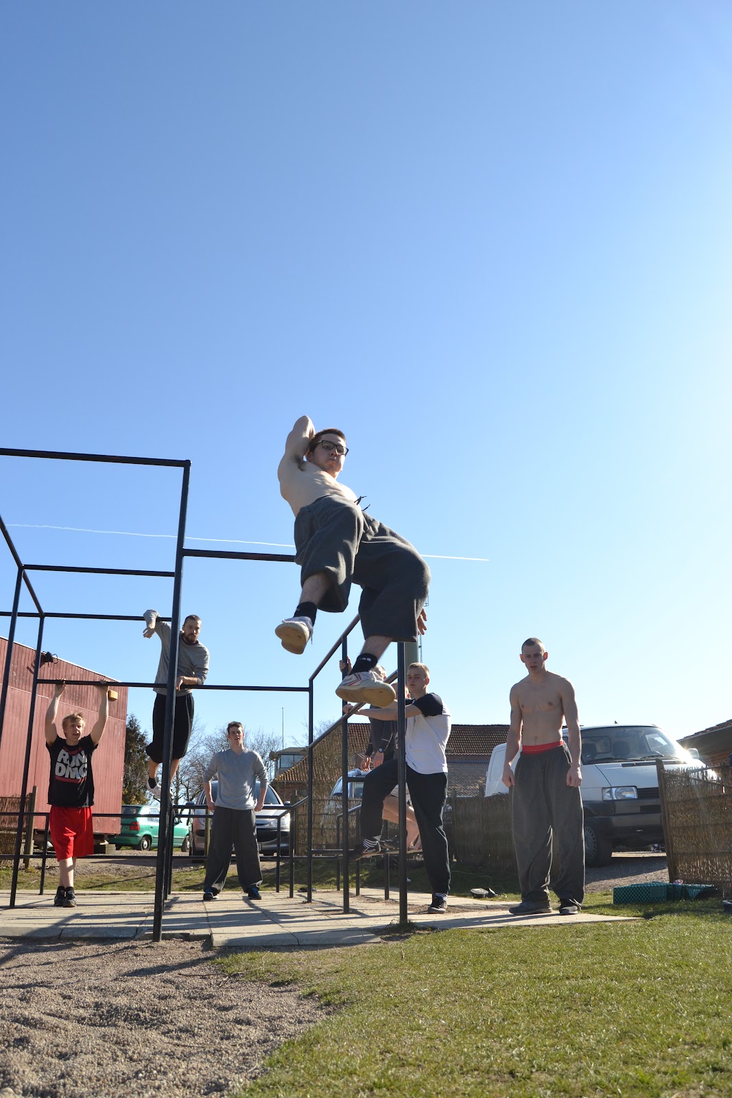 MAKING THE JUMP: A lazy Sunday at the Gerlev parkour park