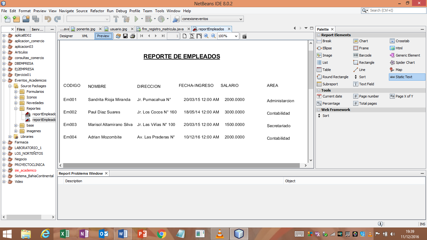 REPORTES