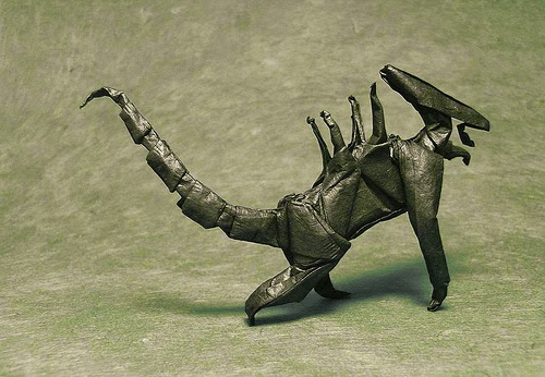 alien origami ~ origami instructions art and craft ideas