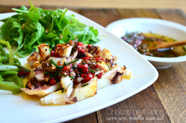 Marmita: Chocos grelhados