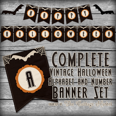 Free Printable Halloween Candy Corn Alphabet and Number Banner Set ...