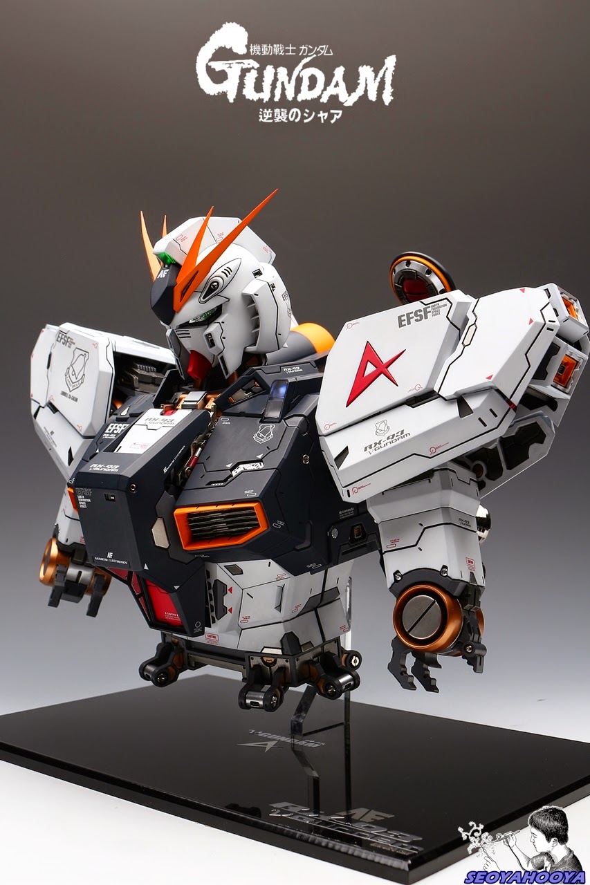 GUNDAM GUY: Neo Grade 1/35 RX-93 Nu Gundam Bust - Painted Build