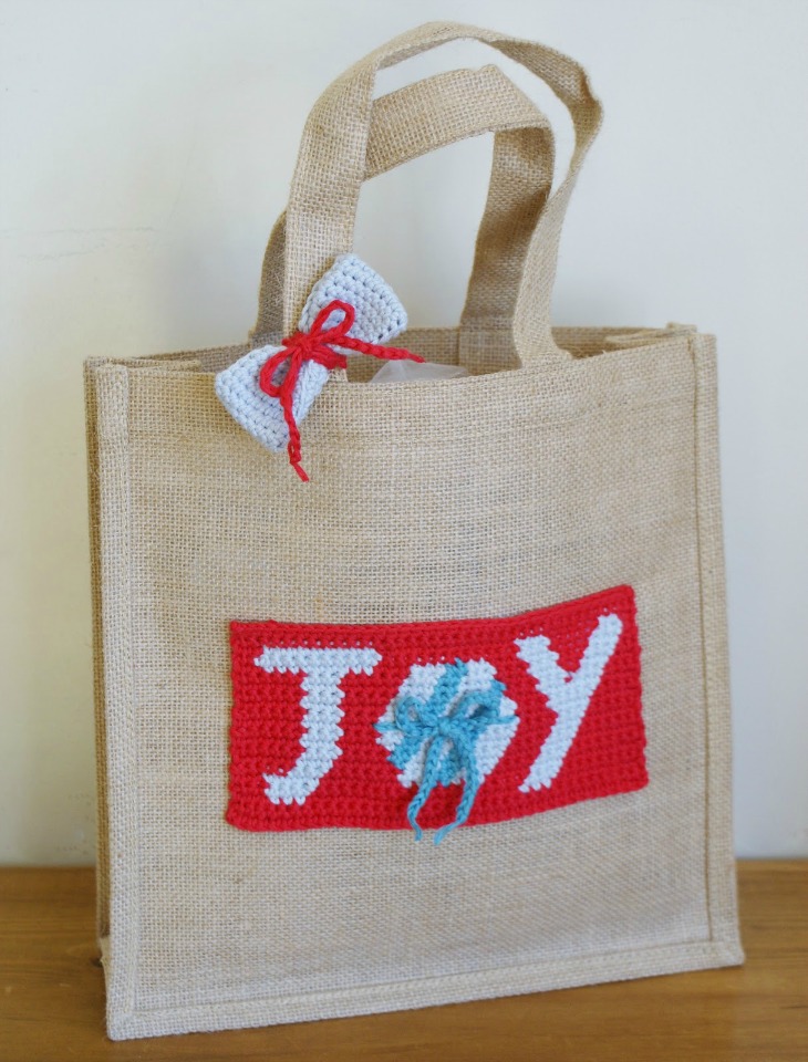 My Hobby Is Crochet: "Joy" Gift Bag Motif - Free Crochet Pattern with ...
