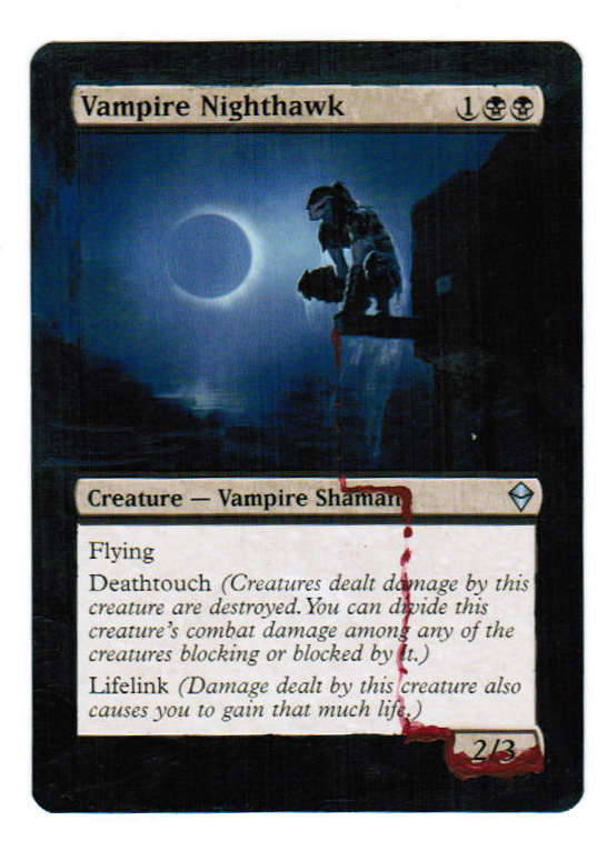 MTG Altered Art: Vampire Nighthawk