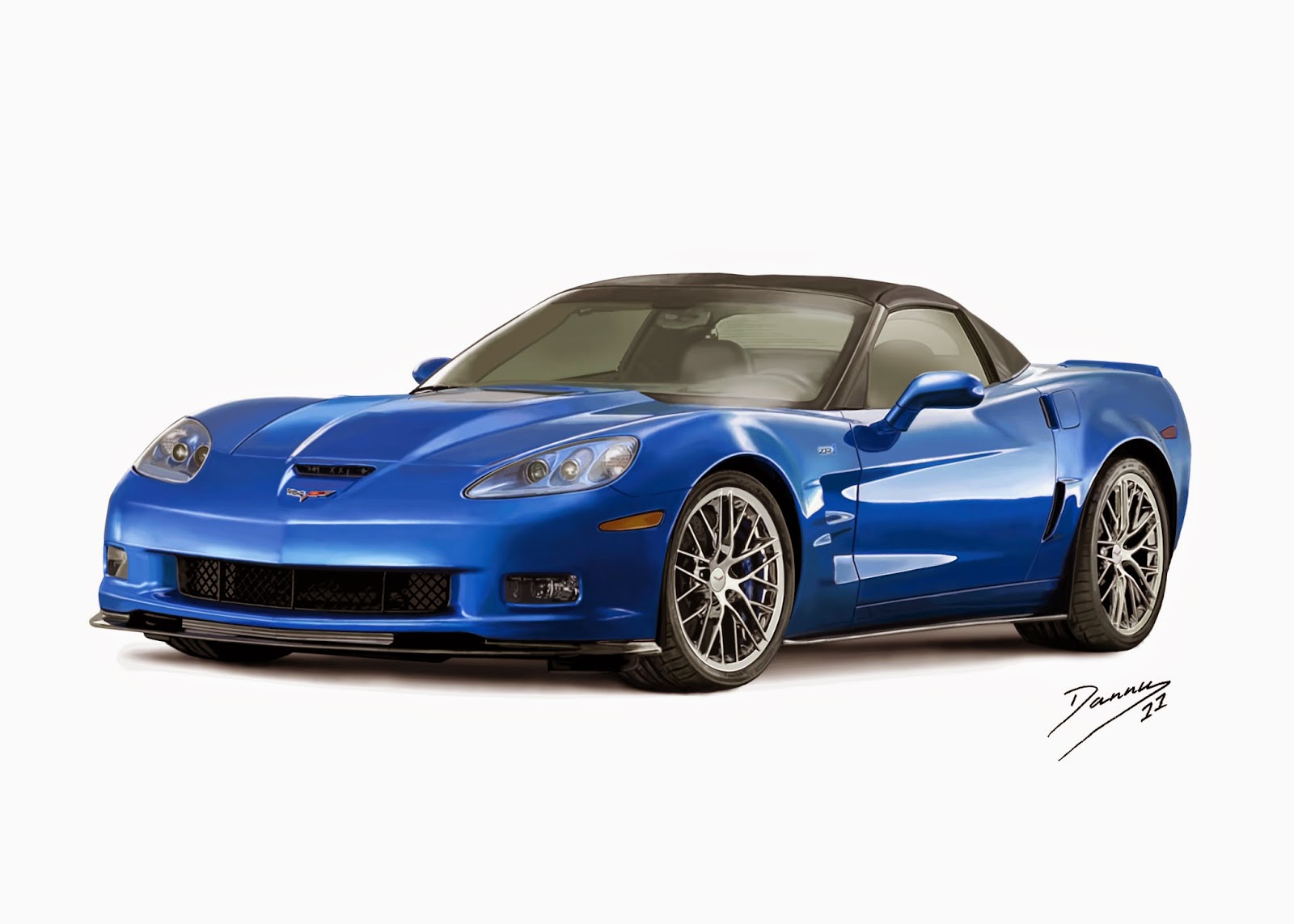 Danny's Illustrations: Chevrolet Corvette ZR1 - Car-render