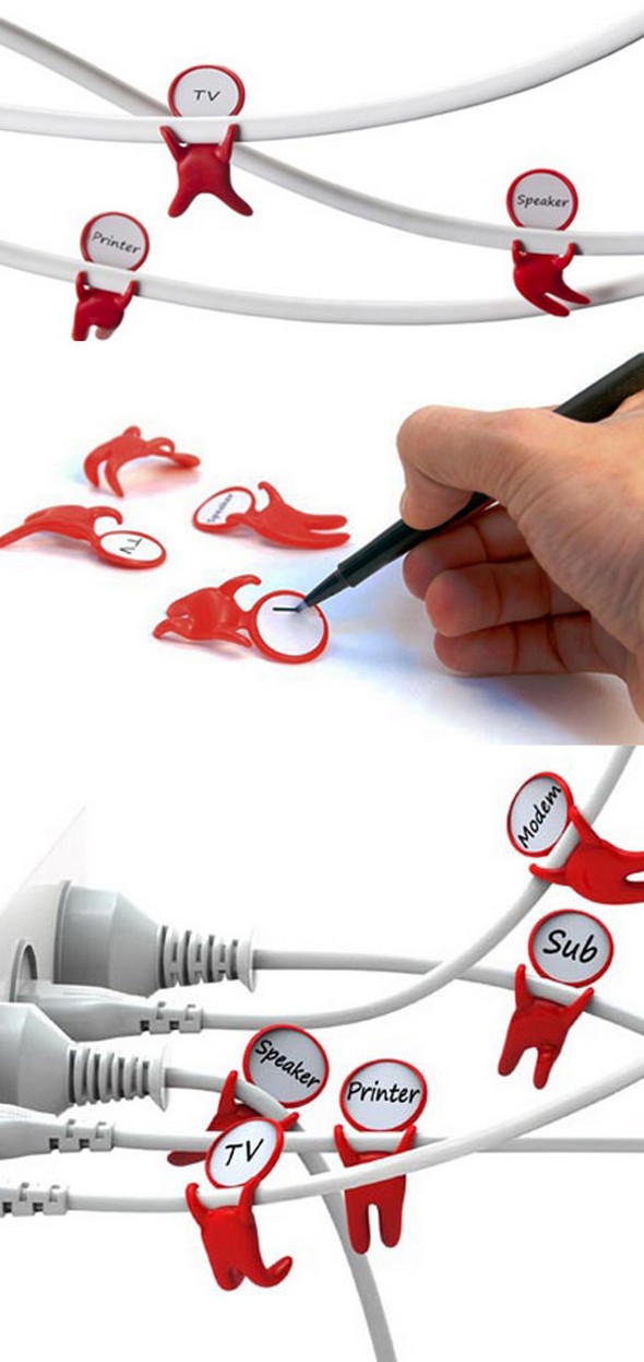 Creative Computer Cable Clips