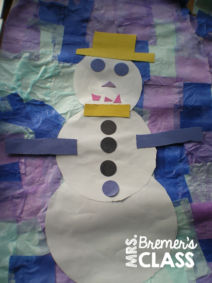 Snowman Art for Kindergarten | Mrs. Bremer's Class