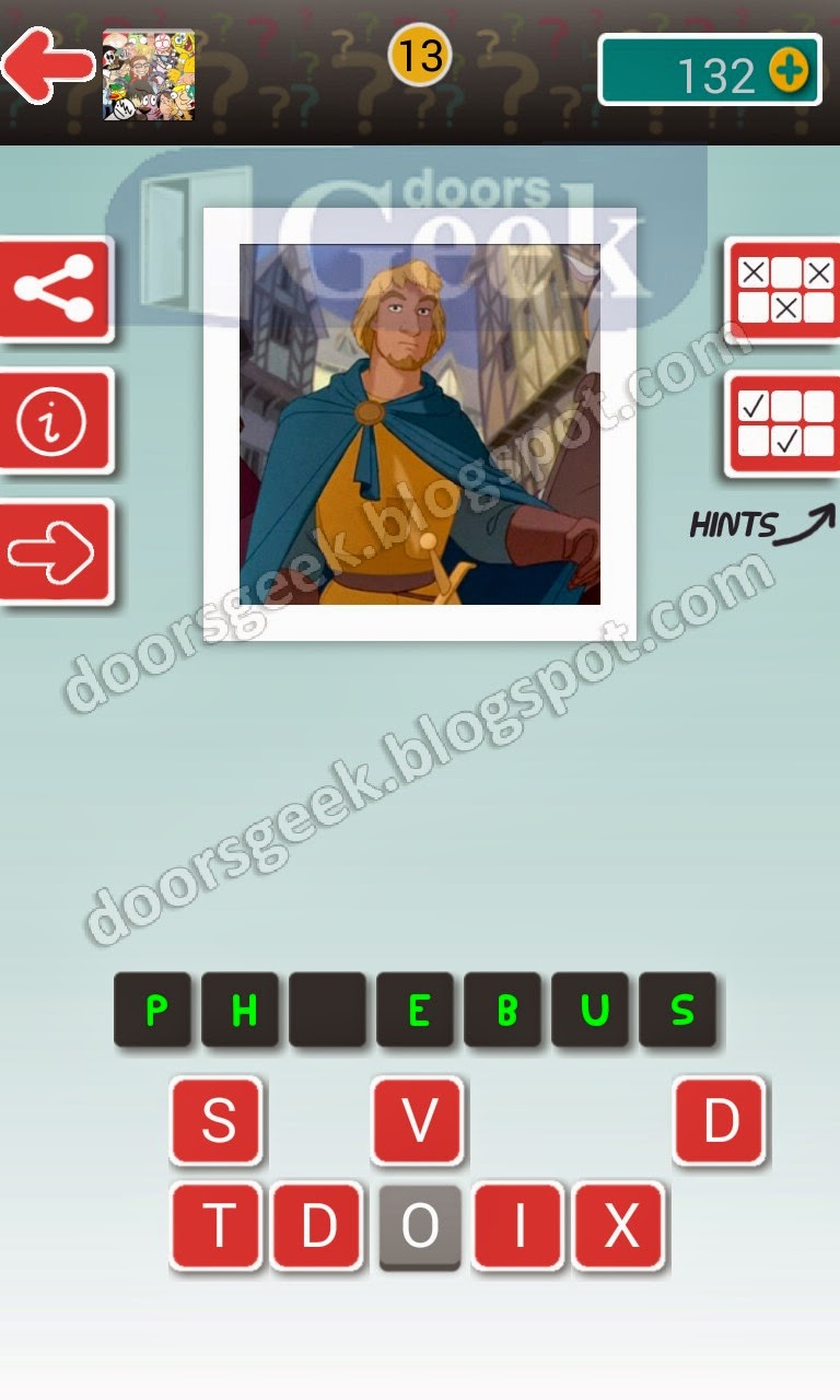 Guess The Cartoon Level 37-13 ~ Doors Geek