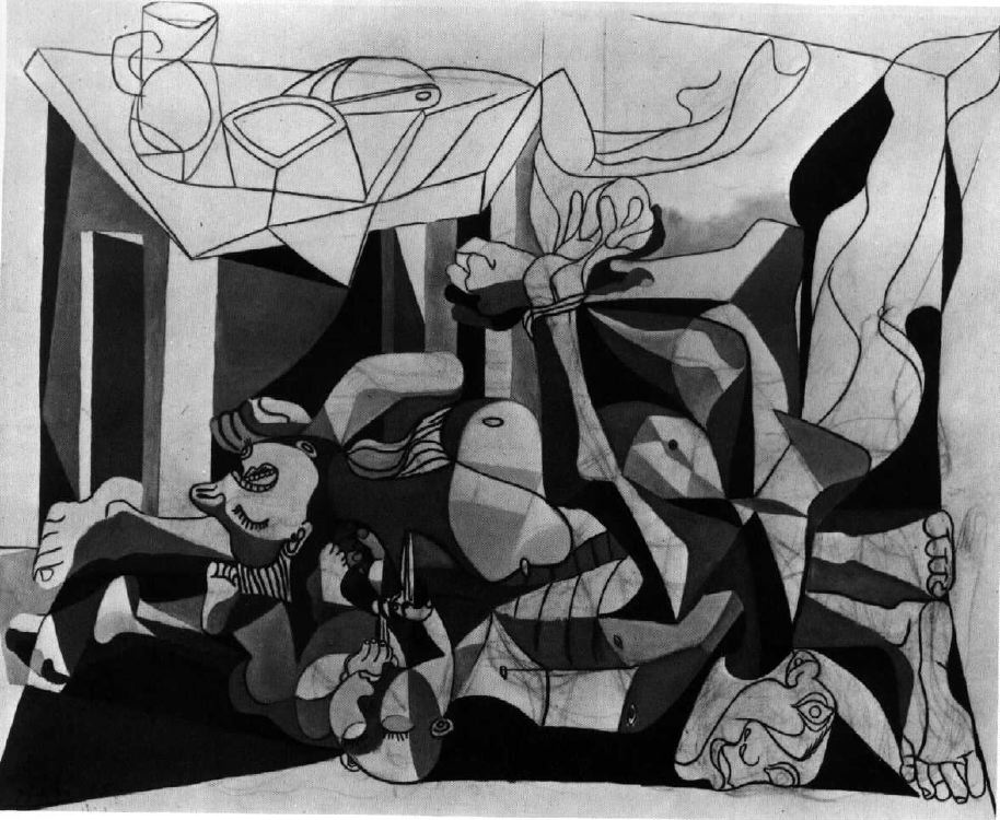 The war theme in paintings: Works done during or about WW2-Picasso