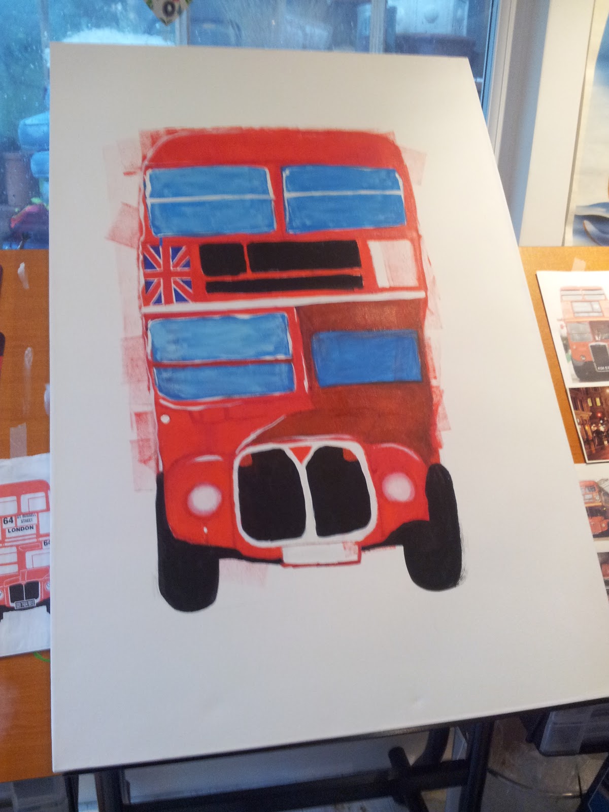 aj Illustrations: My London bus