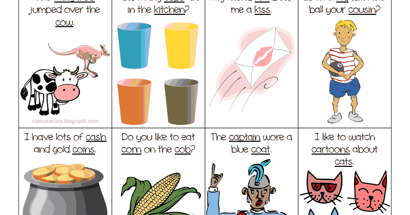 Ms. Lane's SLP Materials: Articulation: K Sentence Flash Cards