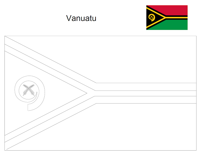 Geography Blog: Vanuatu flag colouring page