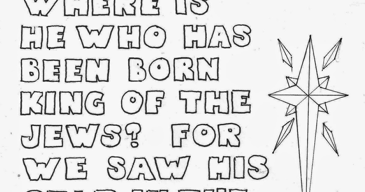Coloring Pages for Kids by Mr. Adron: Christmas Star with Wise Men and ...