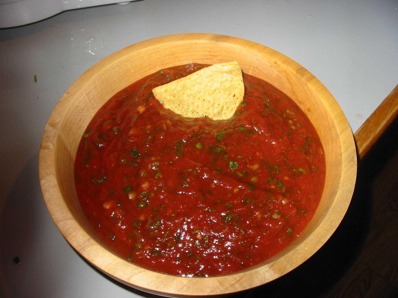 Selkie Wood Works: The Salsa Bowl with Salsa!