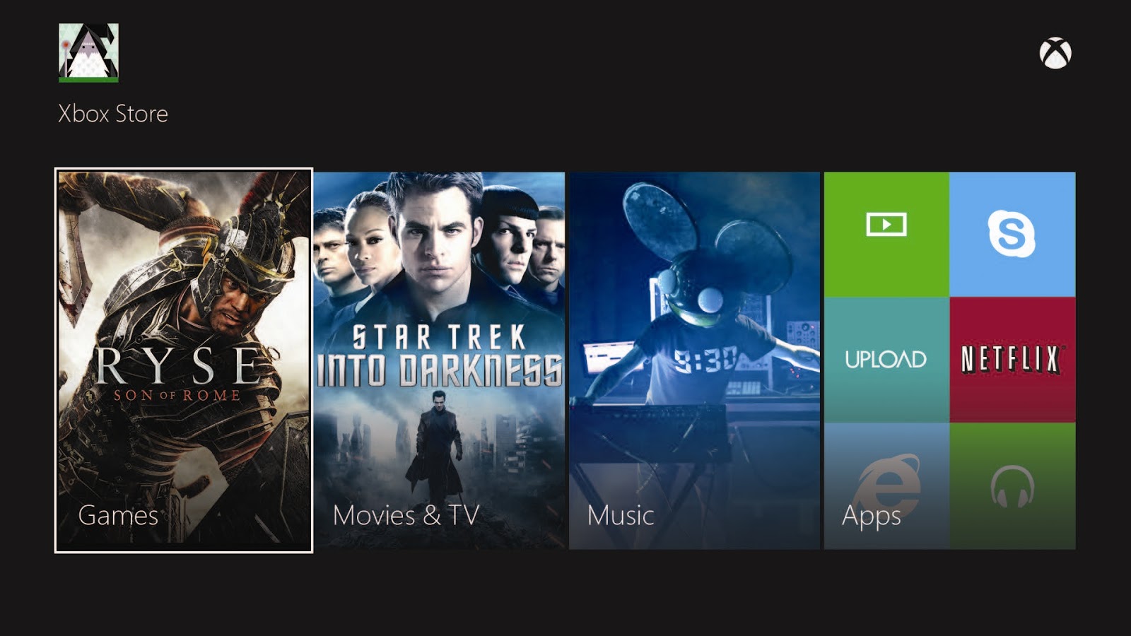 GameSpread: Xbox One User Interface Screenshots