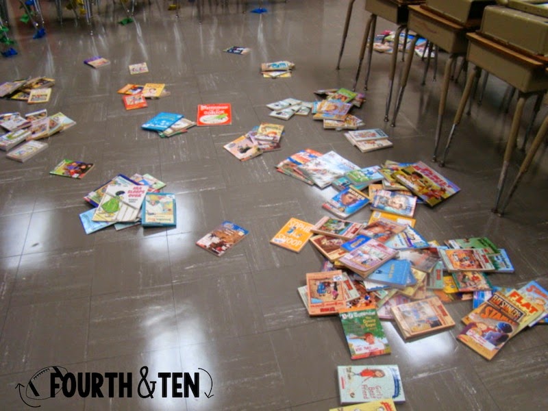 Fourth and Ten: Classroom in Chaos Day One of Organizing My Classroom ...