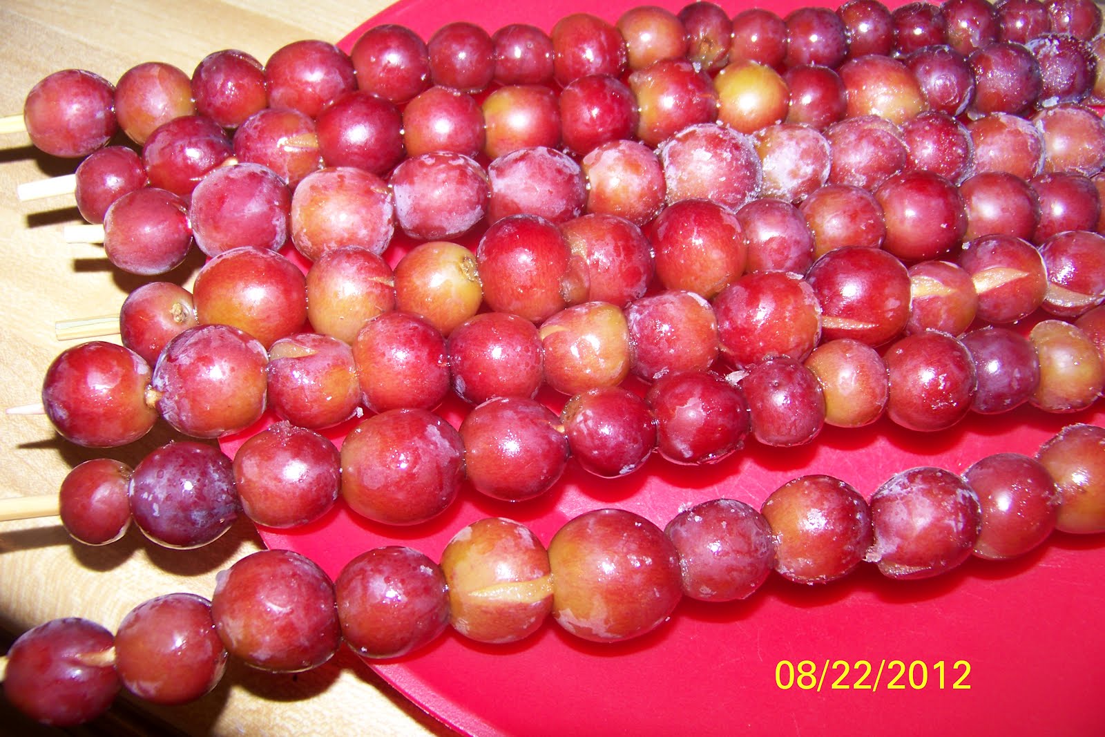 Connor's Cooking: Grape Kabobs