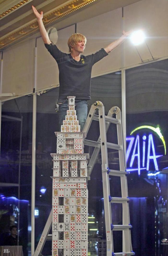 The Stylish: Bryan Berg set a world record for building with cards