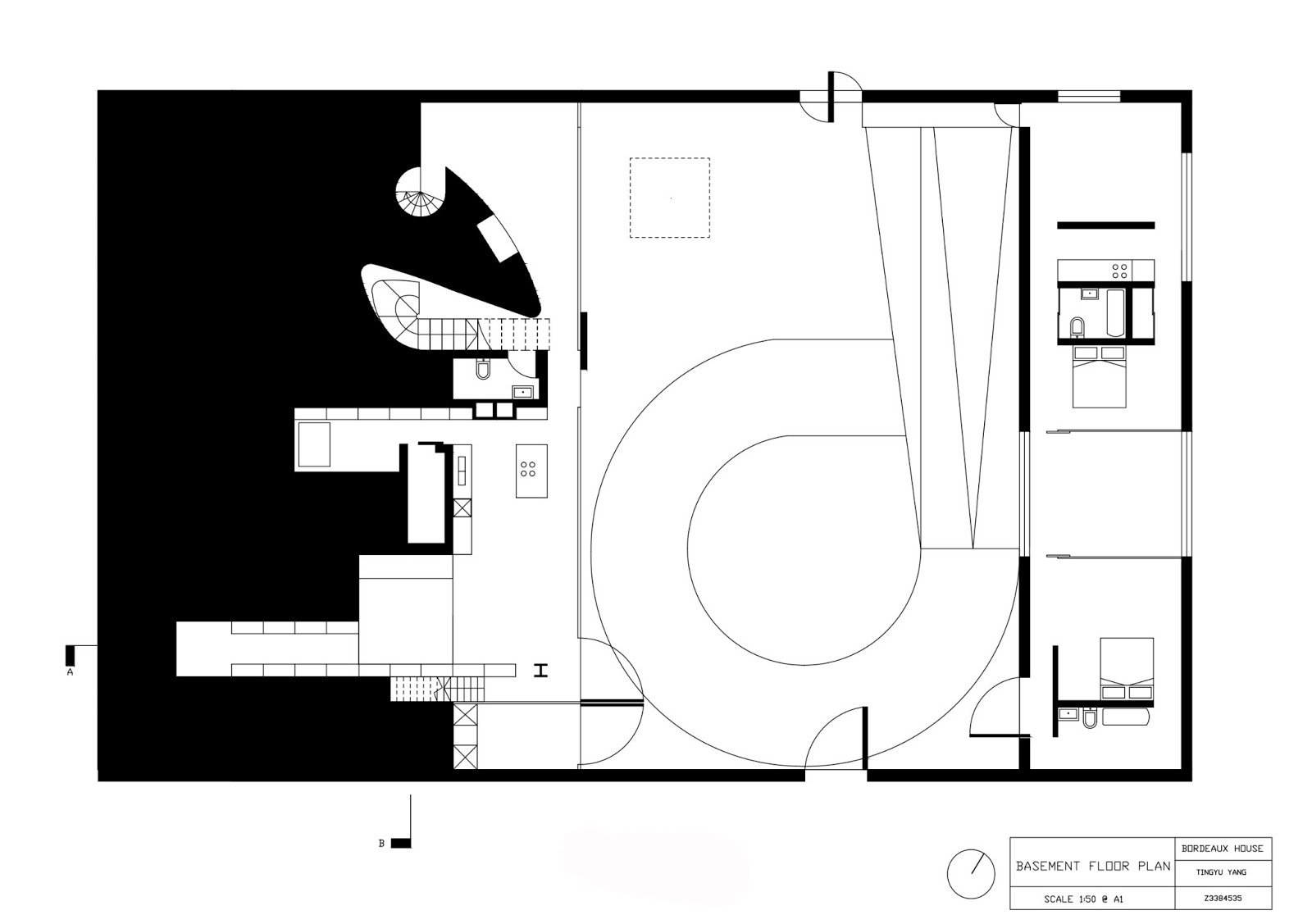 ARCH1201-DESIGN STUDIO THREE-CAROL: Project one- Bordeaux House Final ...