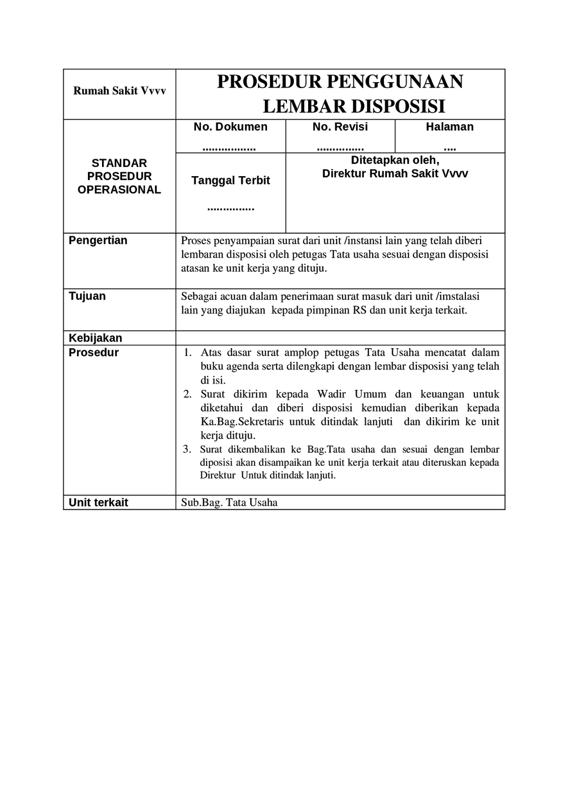 contoh surat disposisi - wood scribd indo