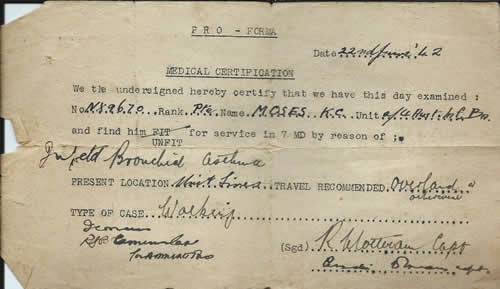 Exploring Military History: Ken Moses - Going home 1942