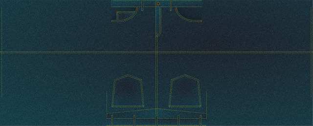 The Crooks in the Lot: Map Projection of Blue Jeans