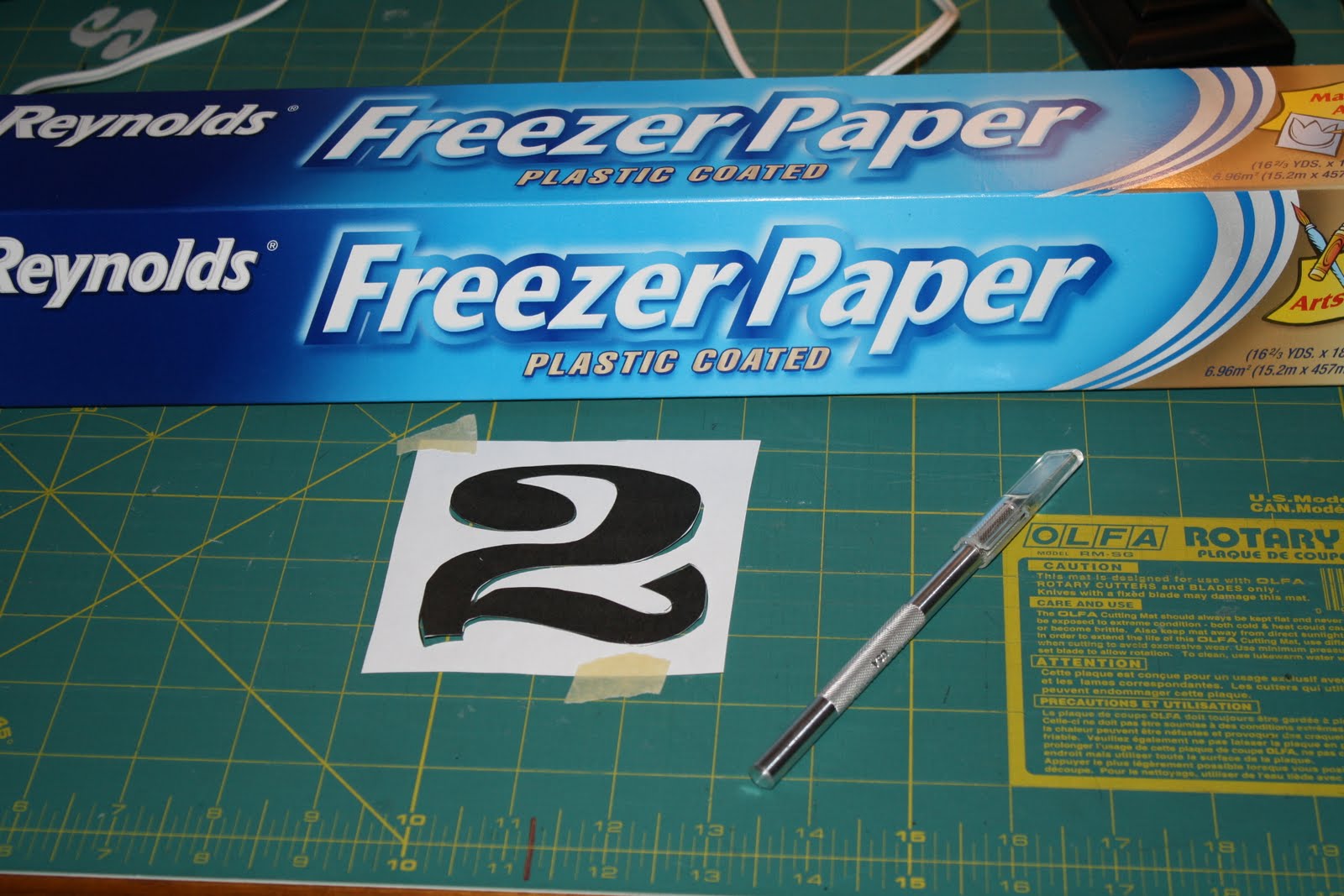 Ladybugs... Crafts... and 14???: Another Freezer Paper Stencil Tutorial ...