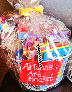 Burlap and Bananas: Kids "Art Bucket" with ALL Dollar Store Items!!