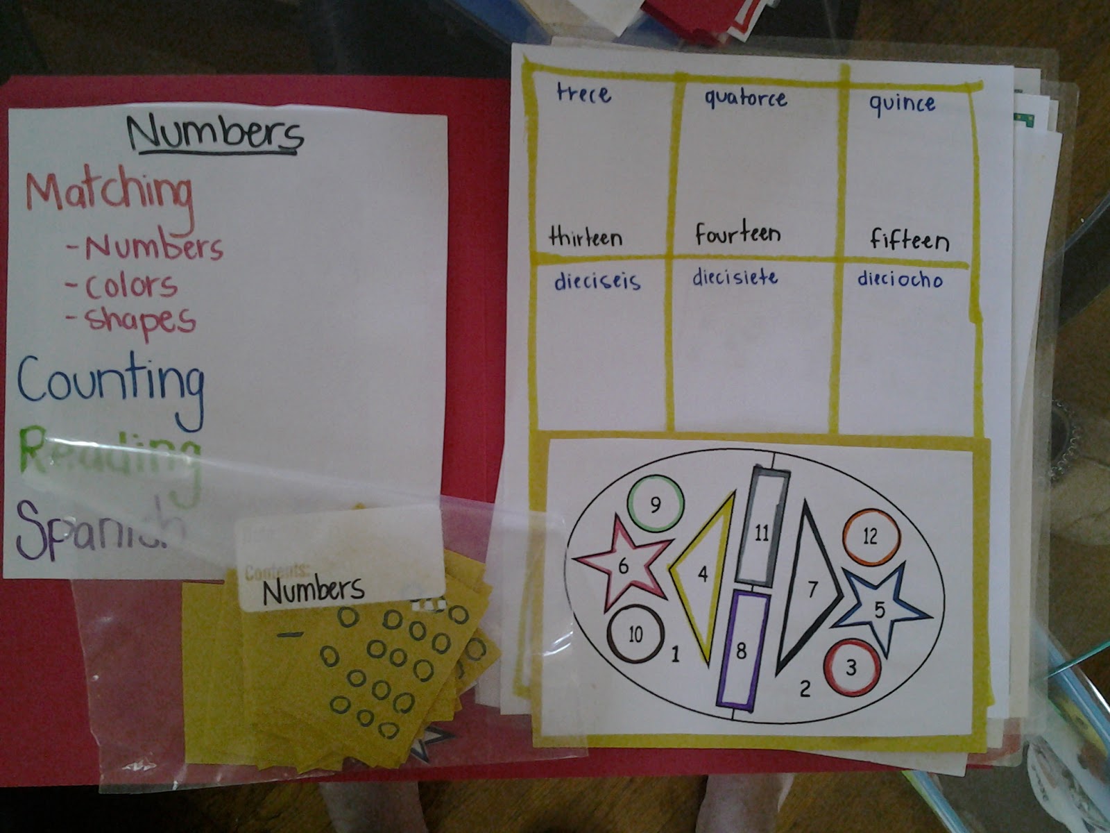 Numbers File Folder Game