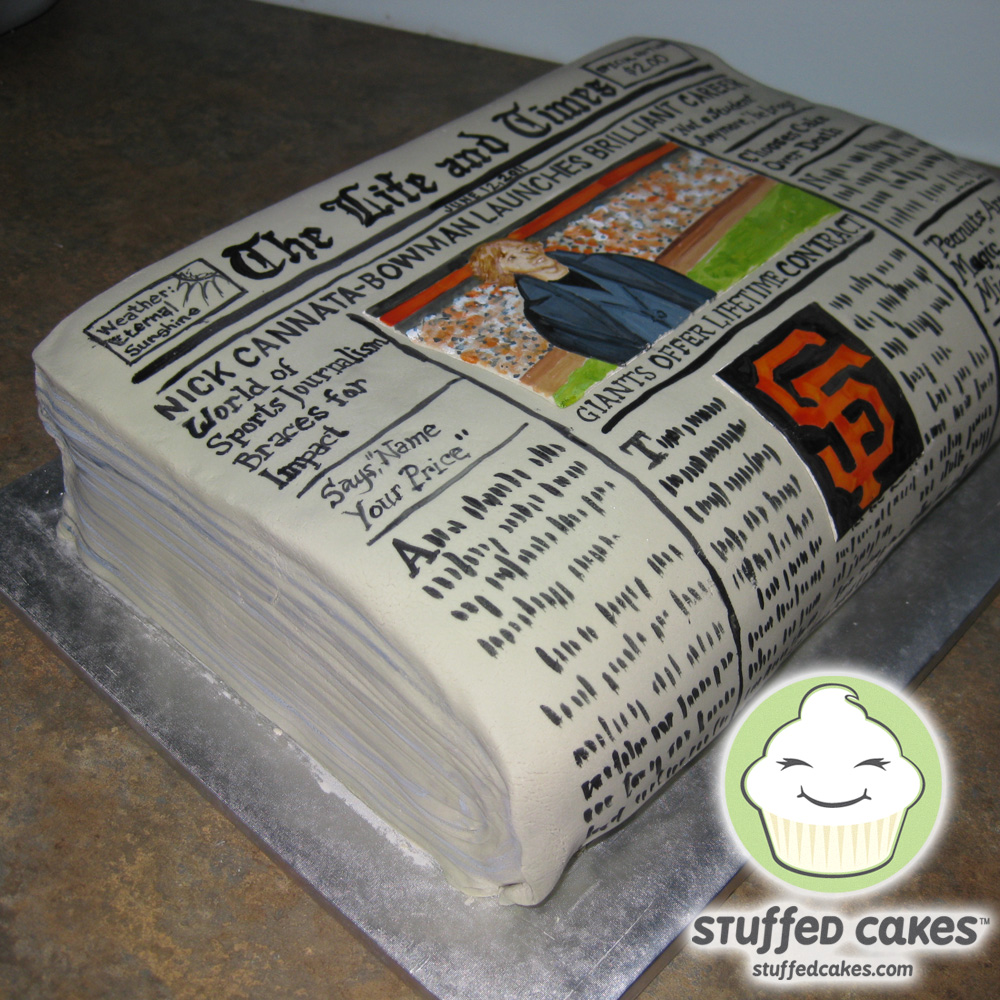 Stuffed Cakes: Newspaper Graduation Cake
