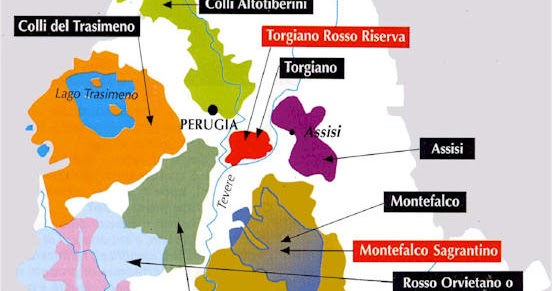 Wine -- Mise en abyme: The Montefalco wine region of Umbria, Italy