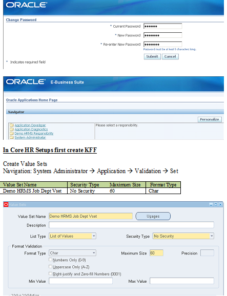 Oracle Apps Core HRMS Functional Setups | Home