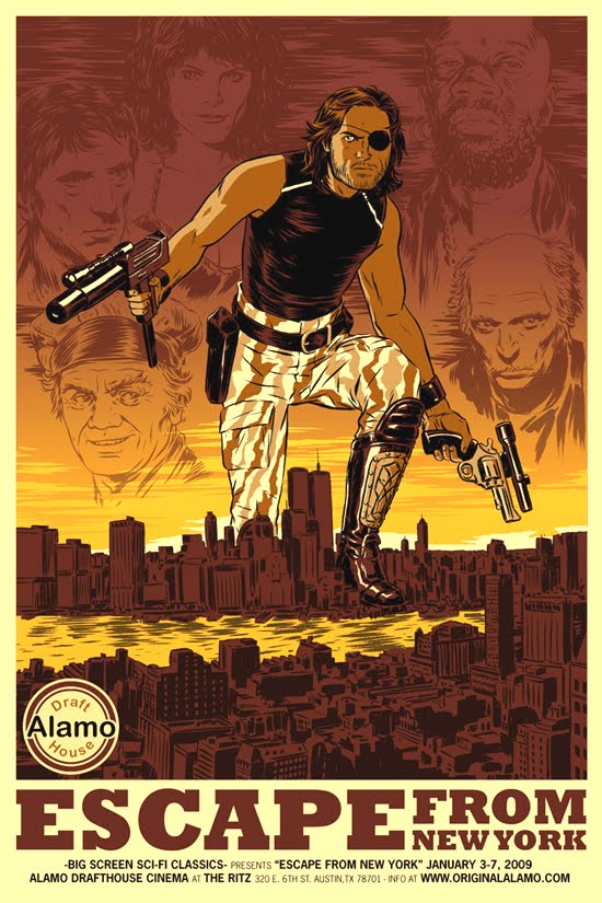 Bloody Pit of Rod: ESCAPE FROM NEW YORK (1981) poster art