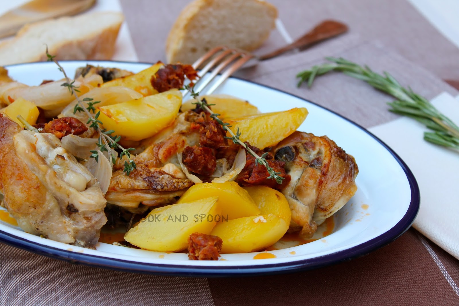 Cook & Spoon: POLLO ASADO CON CHORIZO