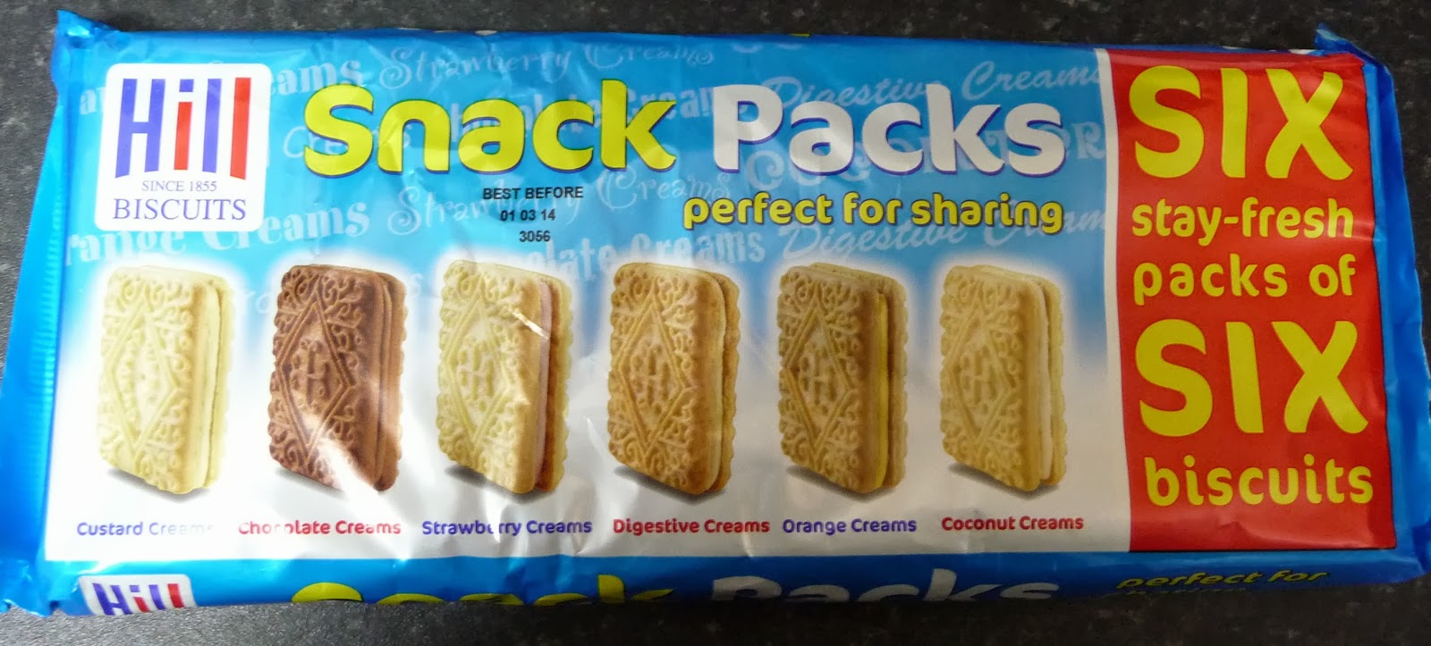 Something to look forward to: Hill Biscuits Snack Packs: Chocolate creams