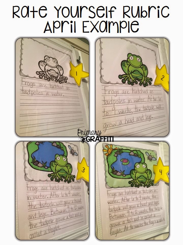 Primary Graffiti: Rate Your Writing {Year-Round Visual Rubric}