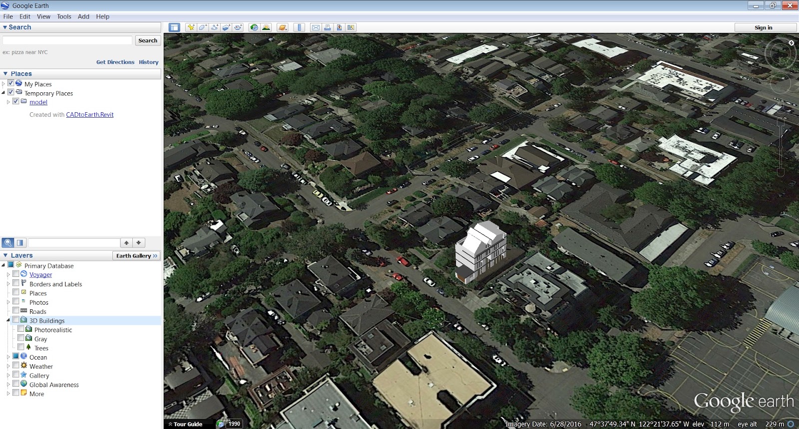 Start BIM: Buildings to Google Earth / .KMZ [Revit]