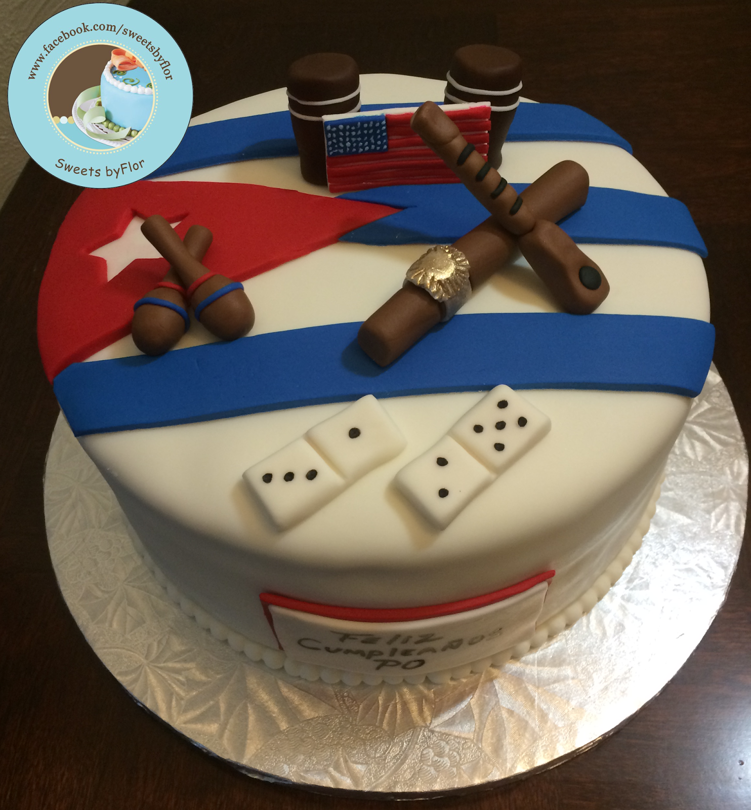 Sweets by Flor: Cuban Themed Cake