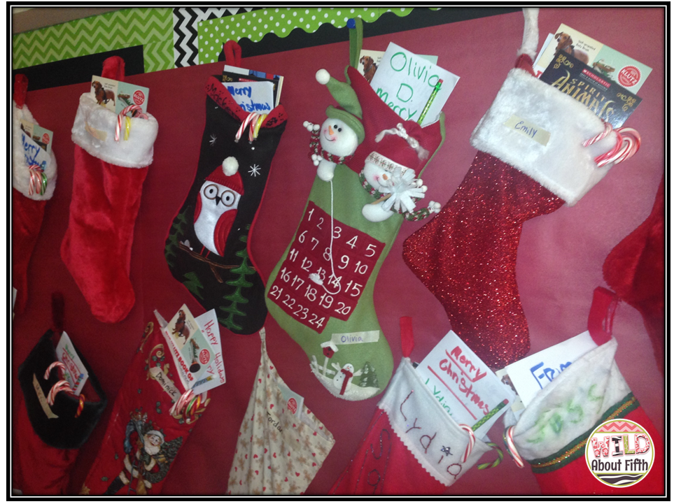 Christmas Stocking Gift Exchange in the Classroom | Wild about fifth grade