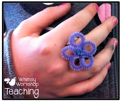 Primary Chalkboard: Craft Tutorial: Easy Flower Rings