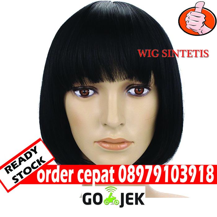 WIG PALSU WIK SINTETIS WIG BOBS RAMBUT PALSU PENDEK anime